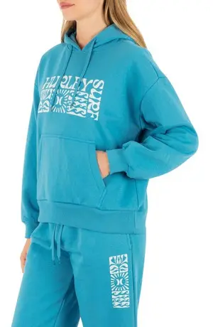 Hurley Cotton-blend Fleece Hoodie - Blue Moon