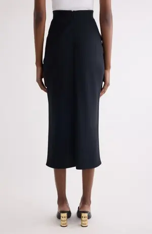 Givenchy Draped Stretch Midi Skirt