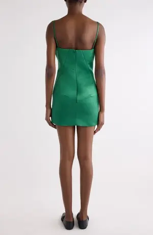 Givenchy Silk Satin Sheath Minidress