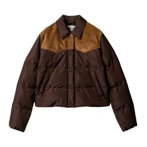 Miu Miu Blouson Down Jacket - Brown