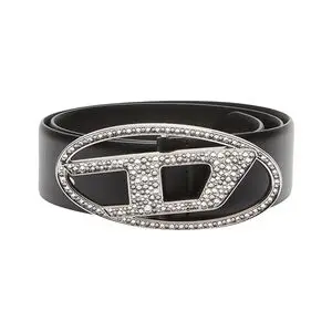 DIESEL B 1dr Strass Belt - Black