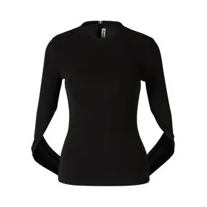 Alexander Wang Drape Back Long-sleeve Top