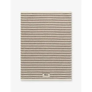 TEKLA Striped Cotton Bath Mat 70cm X 50cm - Kodiak Stripes