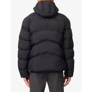 ARNE Chevron Hooded Shell-down Puffer Jacket - Black