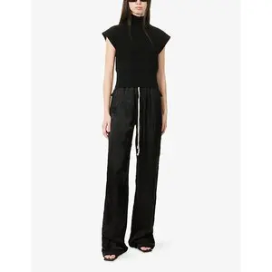 Rick Owens Sleeveless Wool Turtleneck Top