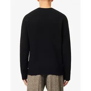 Sunspel Relaxed-fit Lambswool Jumper - Black
