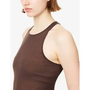 Rick Owens Basic Rib Semi-sheer Knit Top - Macassar