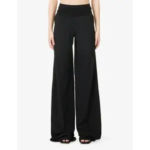 Rick Owens Bias Straight-leg Woven Trousers - Black