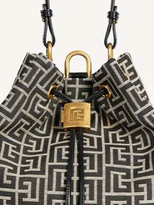 Balmain Pulse Monogram Jacquard Backpack