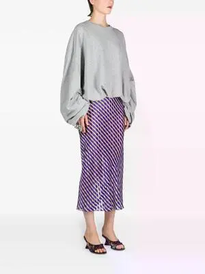 Dries Van Noten Draped Sweatshirt - Grey