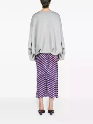 Dries Van Noten Draped Sweatshirt - Grey