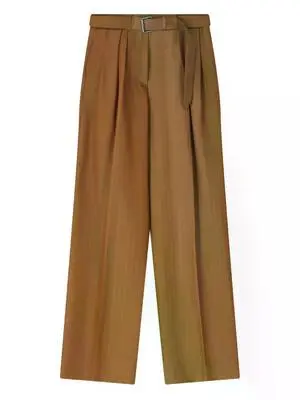 Dries Van Noten Herringbone Belted Trousers