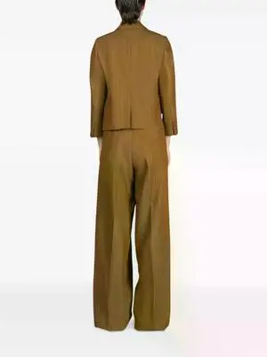Dries Van Noten Herringbone Belted Trousers