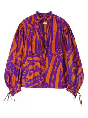 Dries Van Noten Ruffled Cotton Shirt