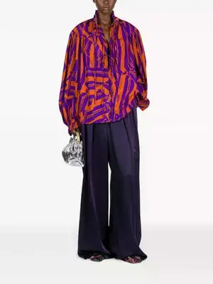 Dries Van Noten Ruffled Cotton Shirt
