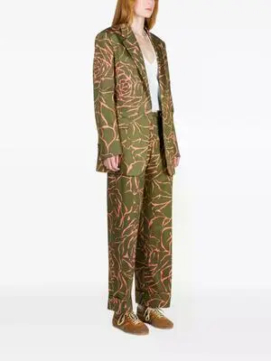 Dries Van Noten Loose-fit Floral Blazer