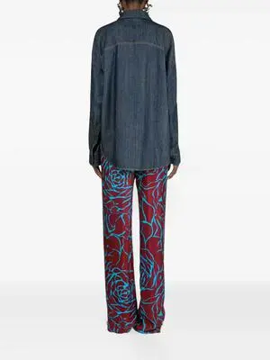 Dries Van Noten Denim Cocoon Shirt - Blue