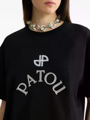 PATOU Logo Short-sleeve T-shirt - Black