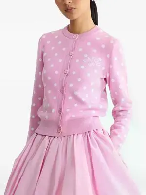 PATOU Polka-dot Cardigan - Pink