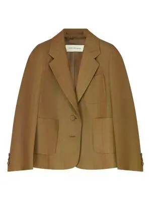 Dries Van Noten Herringbone Cropped Blazer
