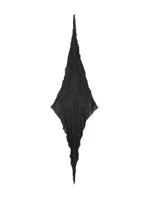 AMI Paris Twisted Crumpled Scarf - Black