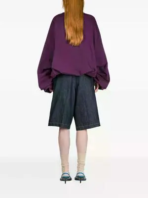 Dries Van Noten Draped Sweatshirt - Purple