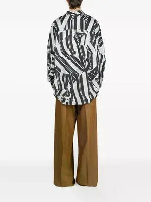 Dries Van Noten Geometric Cotton Shirt