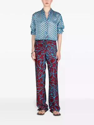 Dries Van Noten Floral Trousers