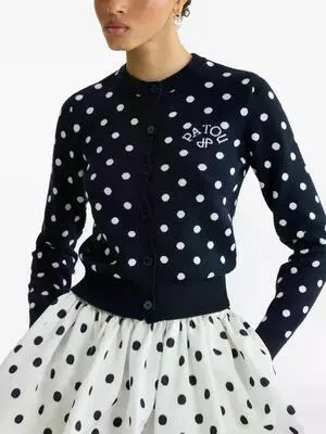 PATOU Polka-dot Cardigan - Black
