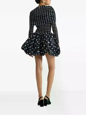 PATOU Polka Dot Long Sleeve Blouse