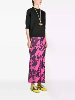 Dries Van Noten Printed Midi Skirt