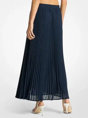 Michael Kors Pleated Georgette Skirt