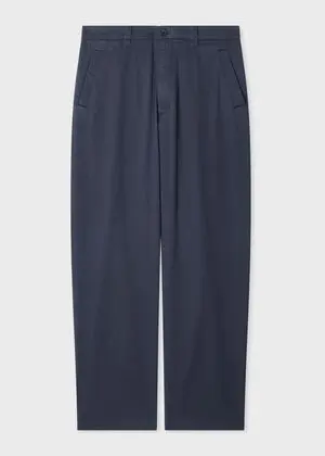 Paul Smith Navy Stretch-cotton Chinos