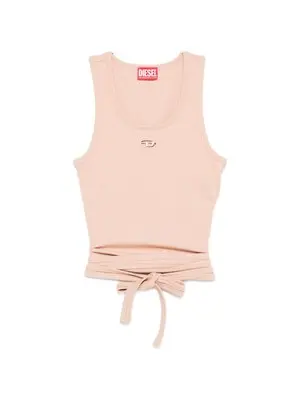 DIESEL Cotton Tank Top - Pink