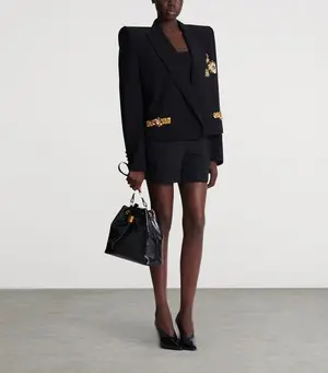 Balmain Cropped Embellished Jacket