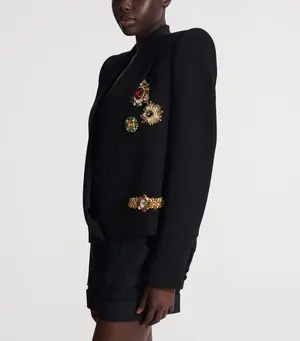 Balmain Cropped Embellished Jacket