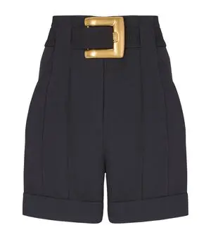 Balmain Belted Shorts For Women