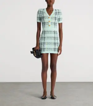 Balmain Tweed Sequin Mini Dress