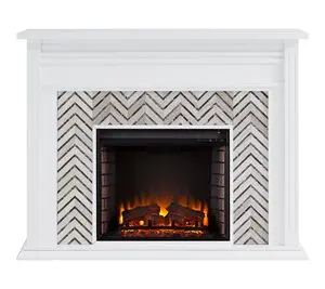 SEI FURNITURE Sei Hebbington Tiled Marble Fireplace - One-color