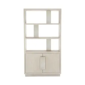 BERNHARDT Ellis Etagere - Oak In Jacama Finish And Cast Aluminum I
