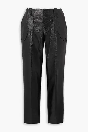 TOM FORD Lamé Straight-leg Pants