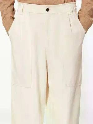 MARANT Ilyan Cotton Trousers - Neutrals