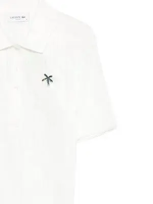 Lacoste Openwork Chest-pocket Polo Top