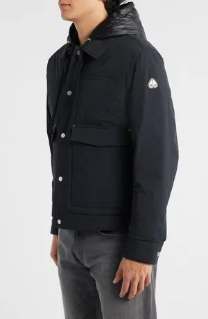 Moose Knuckles Brixton Down Trucker Jacket - Black