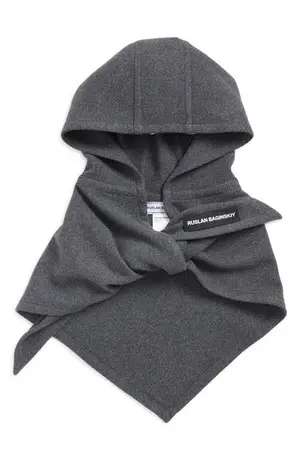 Ruslan Baginskiy Houstka Wool Blend Headscarf - Grey