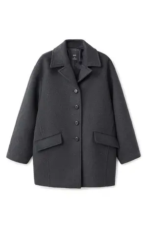 Mango Wool-blend Coat - Grey