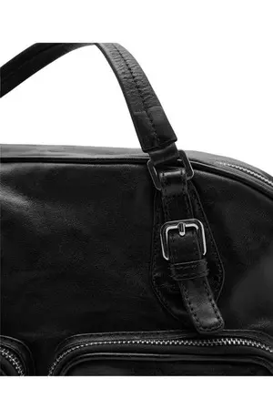 Mango Leather Bowling Bag