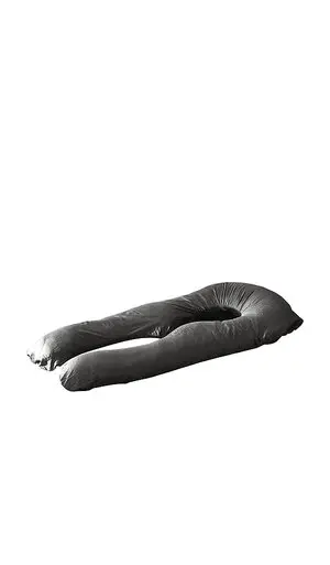 YANA SLEEP Eucalyptus Pillow Cover In Grey - Charcoal Grey