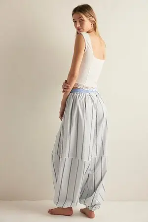 Free People Over The Moon House Pants - Chambray Combo