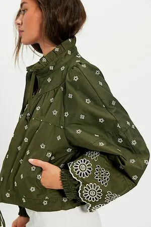 Free People Maru Embroidered Jacket